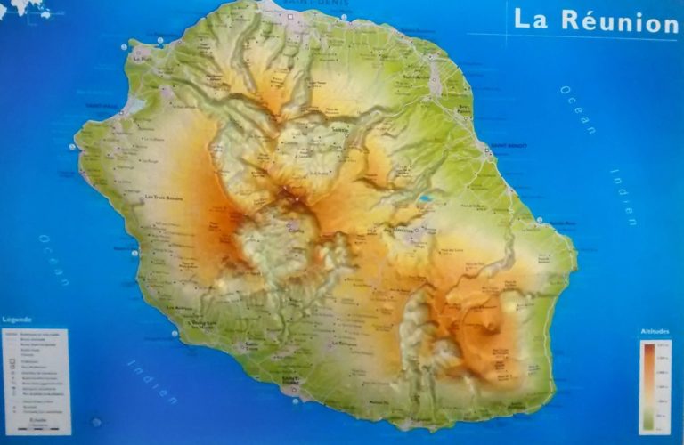 Verwunderlich La Reunion Karte Bild